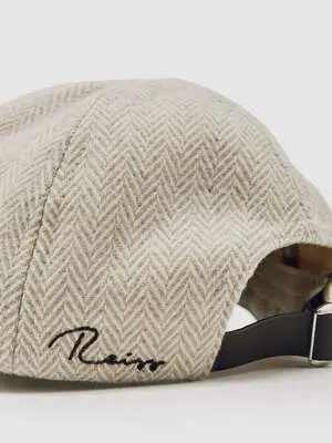 REISS Herringbone Wool Cap