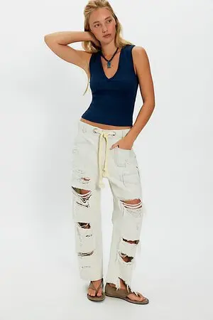 Free People We The Free Neria V-neck Tank Top - Deeper Iris