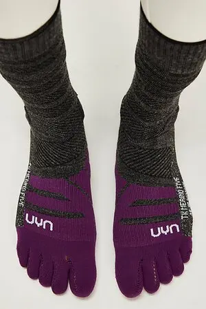 Uyn Trekking Five Merino Socks - Anthracite/purple
