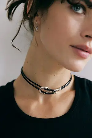 Pamela Love Fp X Verse Choker Necklace - Silver