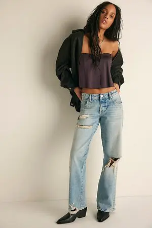 Free People Double Dare Wire Tube Top - Moonscapre