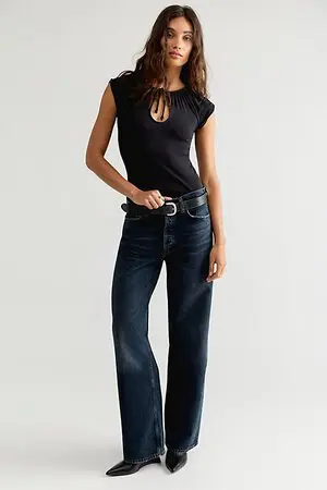 AGOLDE Long Arc Relaxed Barrel Jeans - Central