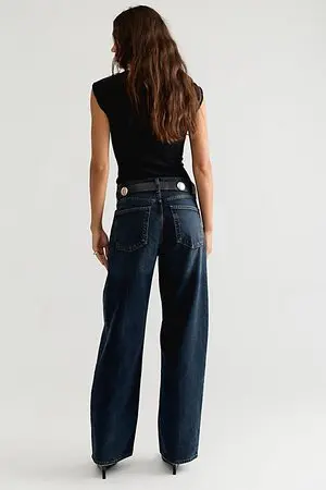 AGOLDE Long Arc Relaxed Barrel Jeans - Central