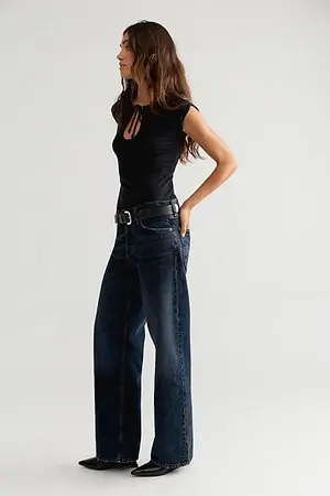 AGOLDE Long Arc Relaxed Barrel Jeans - Central