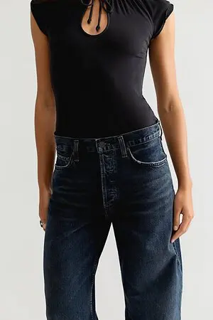 AGOLDE Long Arc Relaxed Barrel Jeans - Central