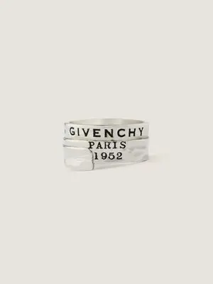 Givenchy Tape Ring - Antic Silvery