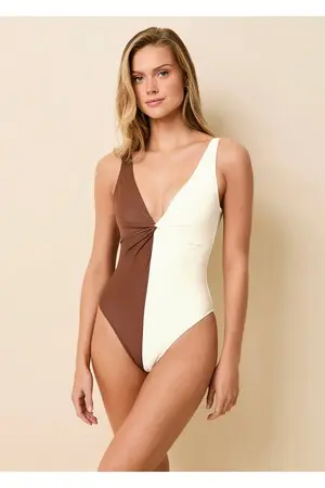 Solid & Striped Enza Color Block One-piece Swimsuit