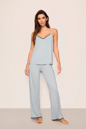 Eberjey Cami & Pant Pajama Set - Natural