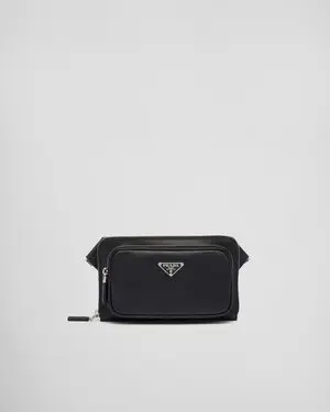 Prada Saffiano Leather Belt Bag - Black