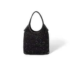 Miu Miu Ivy Beaded Duchesse Bag - Black