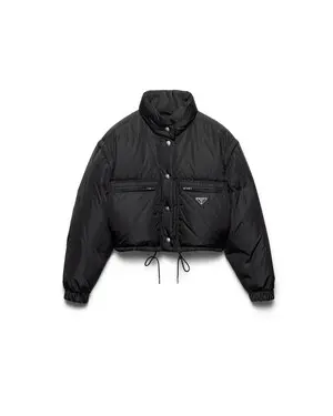 Prada Cropped Re-nylon Down Jacket