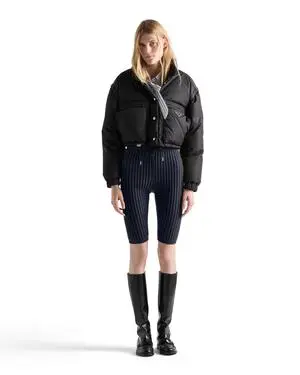 Prada Cropped Re-nylon Down Jacket