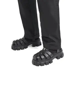 Prada Monolith Rubber Sandals