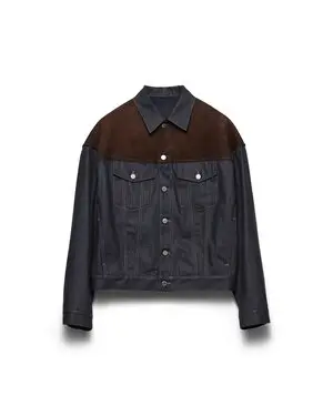 Prada Denim And Suede Jacket