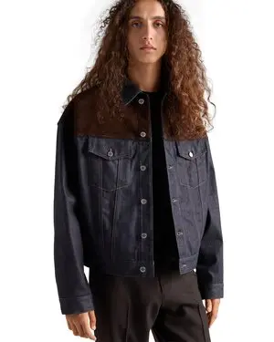 Prada Denim And Suede Jacket