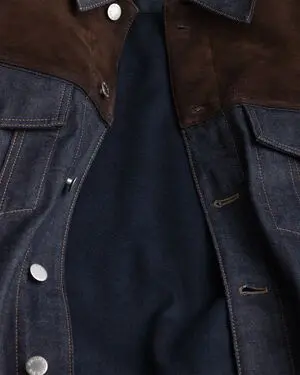 Prada Denim And Suede Jacket