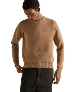 Prada Cashmere Crew-neck Sweater - Camel/camel