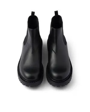 Prada Leather Chelsea Boots