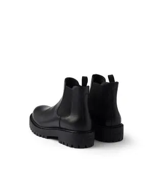 Prada Leather Chelsea Boots