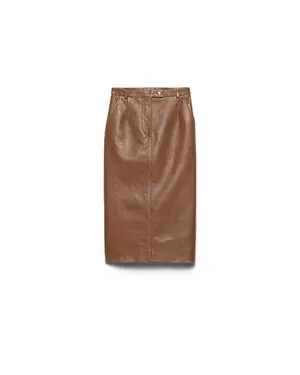 Prada Nappa Leather Pencil Skirt