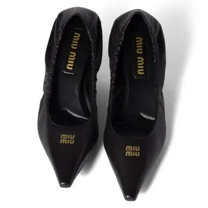 Miu Miu Nappa Leather Pumps - Black