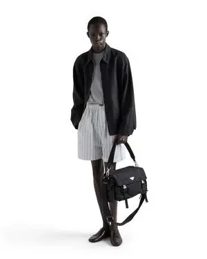 Prada Re-nylon And Leather Bag