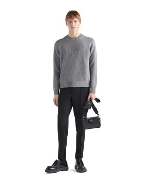 Prada Wool And Cashmere Crew-neck Sweater