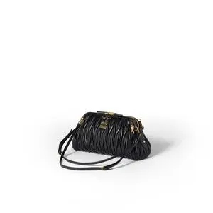 Miu Miu Caprice Matelassé Nappa Leather Clutch
