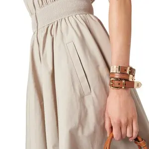 Miu Miu Panama Cotton Fit-and-flare Dress