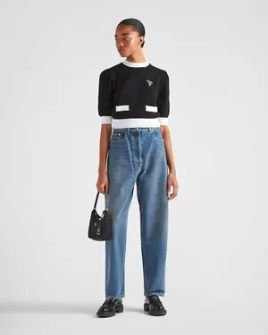 Prada High-waisted Jeans - Mid Blue