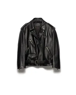 Prada Nappa Leather Biker Jacket