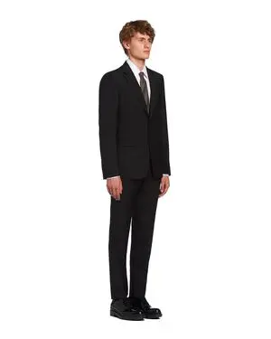 Prada Single Breasted Wool And Mohair Suit