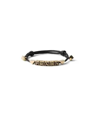 Prada Nappa Leather Bracelet - Black