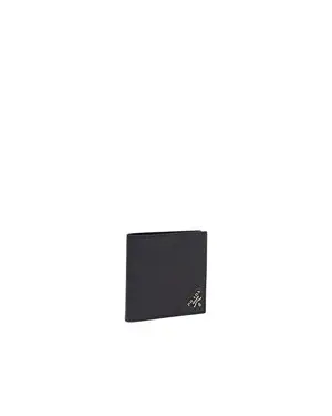 Prada Saffiano Leather Wallet With Coin Purse - Black