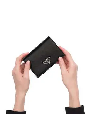 Prada Small Saffiano Leather Wallet - Black