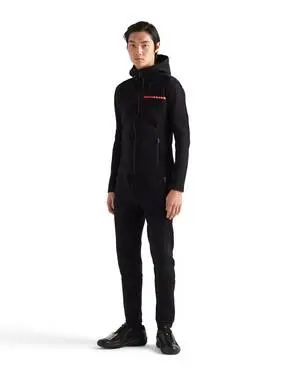 Prada Technical Fabric Slim-fit Hoodie