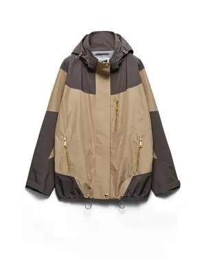 Prada Technical Fabric Blouson Jacket - Clay/iron