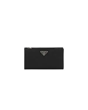 Prada Large Saffiano Leather Wallet - Black