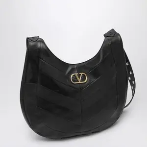 Valentino Garavani Chevron-pattern Nappa Hobo Bag