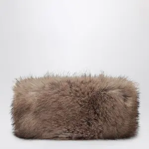 STAND STUDIO Zephyra Faux Fur Headband - Beige