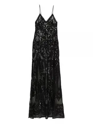 Norma Kamali Sequin-embellished Gown