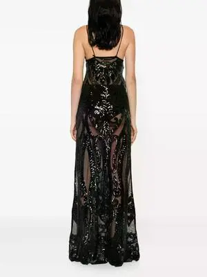Norma Kamali Sequin-embellished Gown