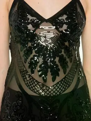 Norma Kamali Sequin-embellished Gown