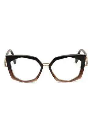 Cazal Geometric Eyeglasses - Black