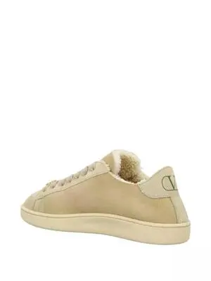 Valentino Garavani Logo-appliqué Suede Sneakers