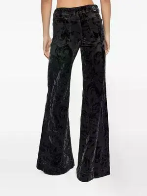 Versace Floral-pattern Flared Jeans