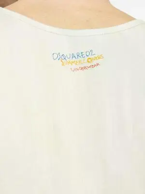 Dsquared2 Cotton Ribbed Tank Top