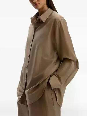12 STOREEZ Mother-of-pearl Button-fastening Shirt