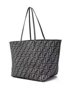 Fendi Large Roll Ff-jacquard Tote Bag