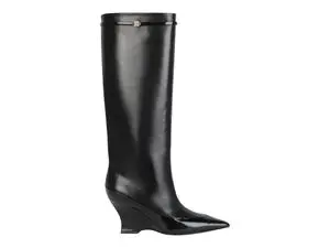 Givenchy Raven Tall Leather Wedge Boots